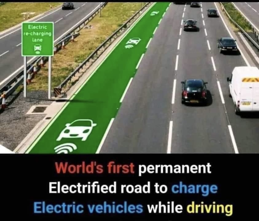 World’s first permanent electrified road to charge electric vehicles ...