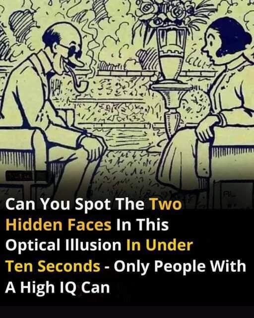 Can You Find the Two Hidden Faces Within 10 Seconds? - My Healthy Life