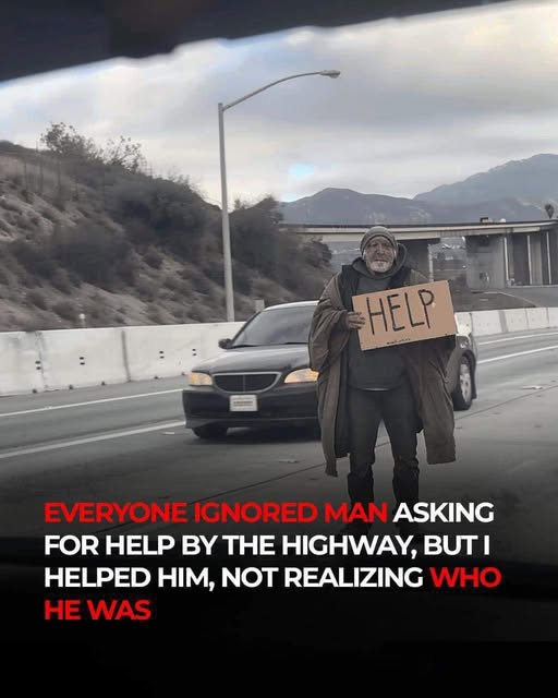 No one came to assist the elderly man stranded by the highway, and it ...