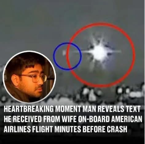 Heartbreaking moment man reveals text he received from wife on-board ...